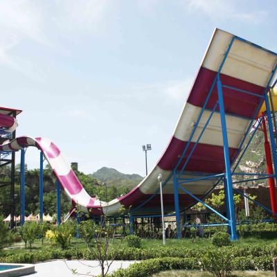 China Custom Fiberglass Water Slides with Galvanized carbon steel for sale