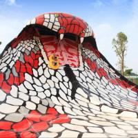 China Amusement Park Fiberglass Adult Water Slide With Galvanized Carbon Steel Frame for sale