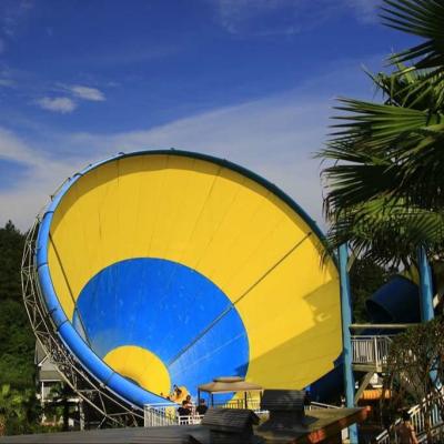 China Customized Adults Fiberglass Water Park Tornado Slide 14.6m Height , 42*60m for sale