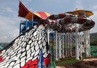 China Amusement park fiberglass adult water slide Galvanized carbon steel Frame for Theme Aqua Park for sale