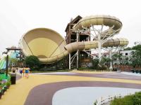 China Tornado Fiberglass Commercial Family Water Slide For Water Park , 42*70m Floor space for sale