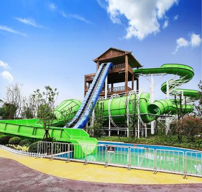 China Customized Outside Water Theme Parks Galvanized Carbon Steel For Adult / New Style Water Slide for sale