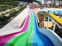 China Fiberglass Custom Water Slides , High Speed Water Slide Water Park Equipment for sale