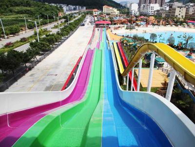 China Fiberglass Custom Water Slides , High Speed Water Slide Water Park Equipment for sale