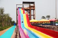 China Commercial FRP Fiberglass Rainbow Water Slides customized SGS ISO9001 for sale