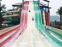 China OEM 3 Lanes Commercial Fiberglass Water Slides for Water Attractions for sale