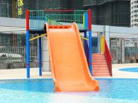 China Fun Kids' Water Slides Fiberglass Pool Slide For Outdoor Water Park Equipment for sale