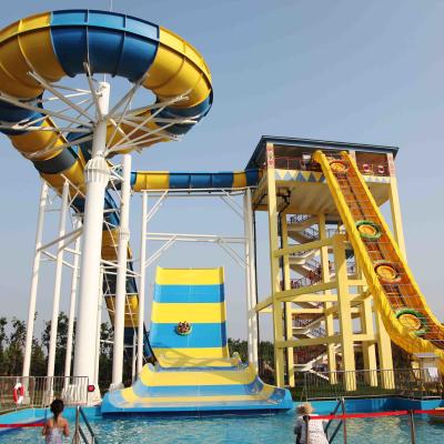 China Gaint Amusement Park Slide with 13.8m high platform / Water flow 400m3/h for sale