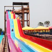 China Playground Equipment Fiberglass Product With Stainless Steel Slides HT-06 for sale