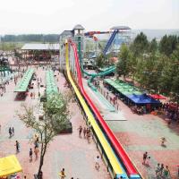 China Oragne High Speed Slide Custom Water Slides Common Aqua Park Facility for sale