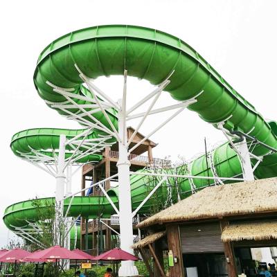 China Commercial Anaconda Fiberglass Water Slides for Adventure Amusement for sale