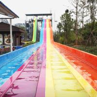 China High Speed Fiberglass Water Slides / Adult Water Plastic Slide for Adventure Water Park for sale