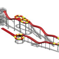 China Strong QC Team Amusement Aquapark Water Dragon Water Roller Coaster For Water Park for sale