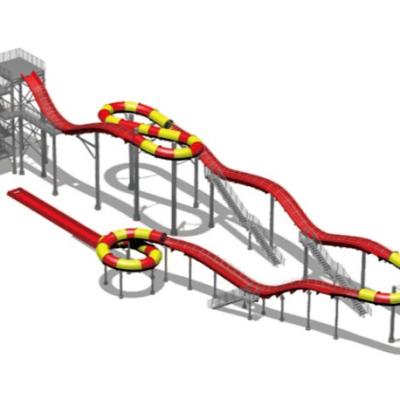 China Strong QC Team Amusement Aquapark Water Dragon Water Roller Coaster For Water Park for sale