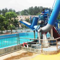 China Commercial Funny Free Fall Water Slide 1.2m Platform Height For Water Theme Parks for sale