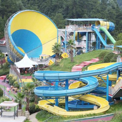 China Fiberglass Super Tornado Water Slide 14.6m Platform Height Easy Maintenance for sale