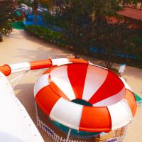 China Customized Fun Aqua Park Fiberglass Water Slides Giant Space Backyard Water Slides for sale