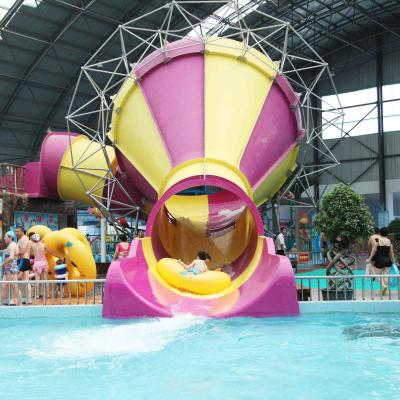 China Super Tornado Fiberglass Water Slides 14.6m Platform Height for Themed Water Park for sale
