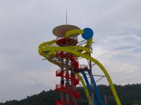 China Extraterrestrial Fiberglass Water Slides / Park Open Spiral Water Slide New Style Water Slide for sale
