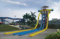 China Extraterrestrial Fiberglass Water Slides / Park Open Spiral Water Slide New Style Water Slide for sale