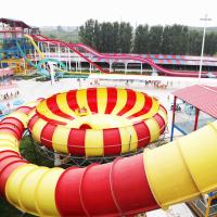 China High Capacity Aqua Park Equipment Space Bowl Water Slide With 720 Riders / H for sale