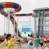 China Galvanized Carbon Steel Aqua Slides for Waterpark Project , Pool Water Slide for sale