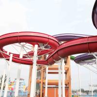 China Custom Fiberglass Water Slides for amusement park with 1 year Warranty for sale