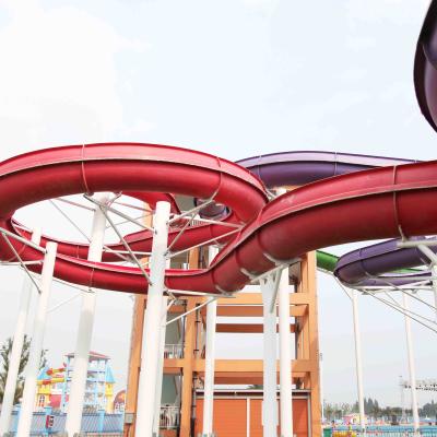 China Custom Fiberglass Water Slides for amusement park with 1 year Warranty for sale