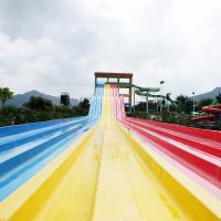 China Theme Park Custom Water Slides Steel Structure For Hotel / Resorts Used for sale