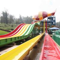 China General Water Park Item Custom Water Slides High Speed With 120 Riders / H Capacity for sale