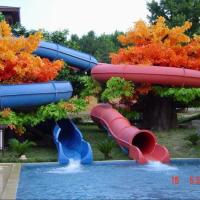 China Commercial Playground Equipment Open Close Style Body Slides For Kids for sale