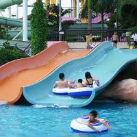 China Fiberglass Kids' Water Slides, Outdoor Pool Water Slide For Children With a Safety  Height for sale