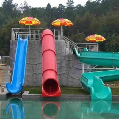 China Commercial Fiberglass Kids' Water Slides Water Park Equipment For Swimming Pool for sale