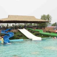 China Commercial Fiberglass Kids' Water Slides Water Park Equipment For Swimming Pool for sale