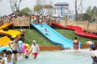 China Commercial Water Park Equipment Fiberglass Water Slides for Swimming Pool for sale