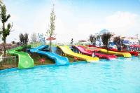 China Attractive Kids' Water Slides , Aqua Play Equipment Fiberglass Pool Slide for sale