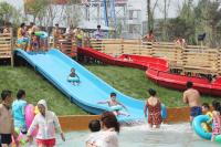 China Attractive Kids' Water Slides , Aqua Play Equipment Fiberglass Pool Slide for sale