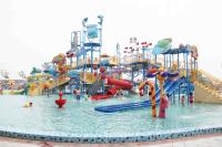 China Interactive Aqua Playground Water Slide Equipment Fun Theme Park for sale