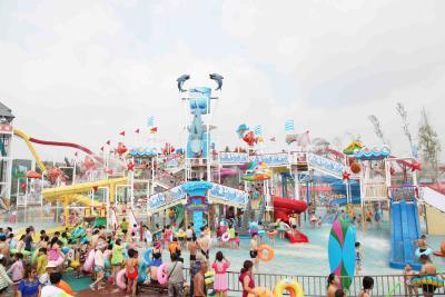 China Summer Outdoor Fiberglass Aqua House /  Water Park Attractions for Theme Park for sale