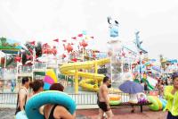 China Pirate Ship Water Theme Park Aqua Playground With Steel Structure for sale