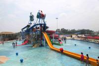 China Interactive Aqua Park Games Water House For Fun Theme Park / Fiberglass Slides for sale