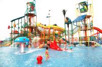 China Durable Aqua Playground With Waterpark Slides And Funny Water Bucket for sale
