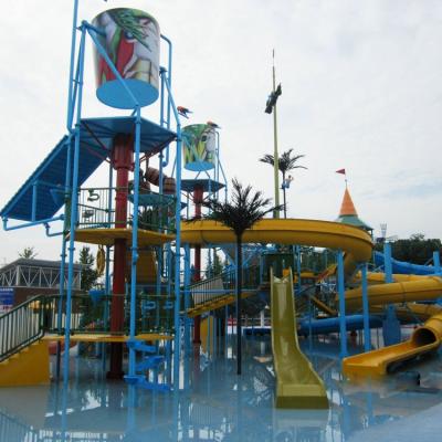 China Outdoor Water Games Playground Water Park , Big Water House For 100 Riders OEM for sale