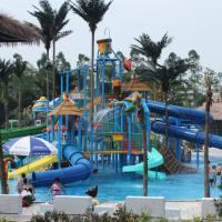 China Parent-child Theme Big Aqua Playground Fiberglass Water House for Amusement Park for sale