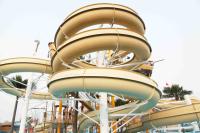 China Colorful Outdoor Water Parks with Fiberglass Water Slides 29 x 27m Space for sale