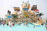 China Fiberglass Aqua Playground Equipment Customized Big Water House For Family Fun for sale