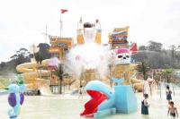 China Giant Hotel Aqua Playground Children / Adults Friendly Water Slides for sale