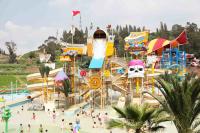 China Custom Fiberglass Water Park Equipments , Gaint Water House Playground for sale