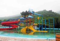 China Large Kids Water Play Equipment / Mini Water House With Children Slide , 11.5*12.5*6.5m for sale