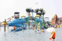 China Summer Outdoor Aqua Playground Park Games Fiberglass Water Slide for Theme Park for sale